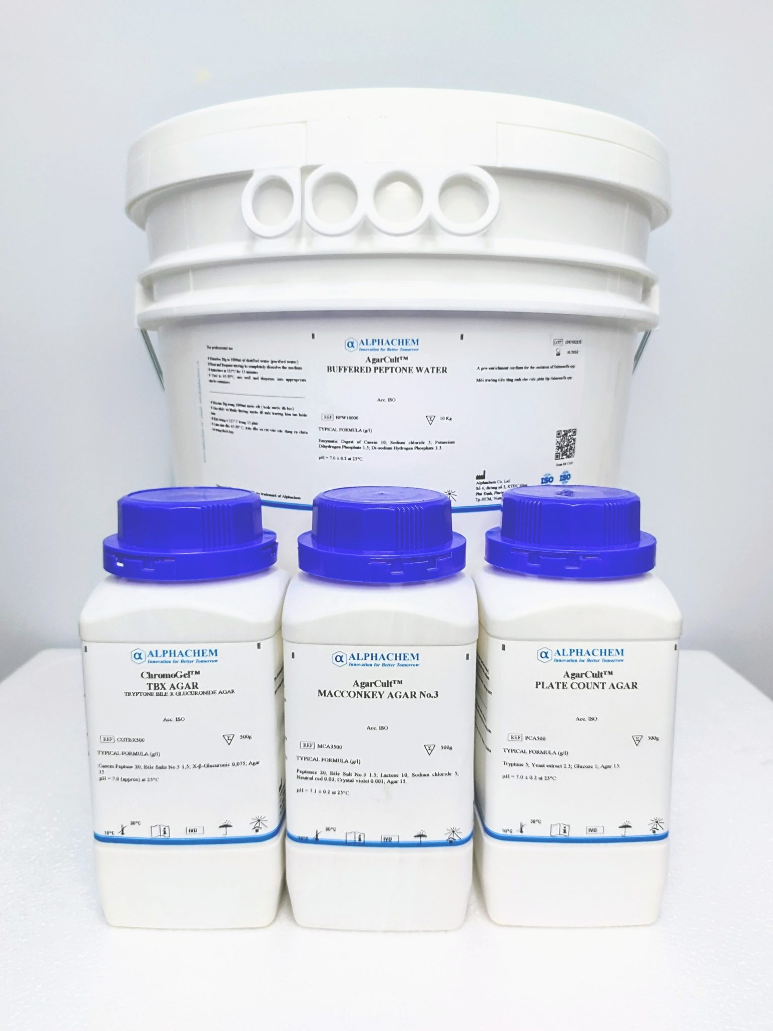 Pseudomonas CFC Agar ISO 11133 ISO 13720 - ALPHACHEM